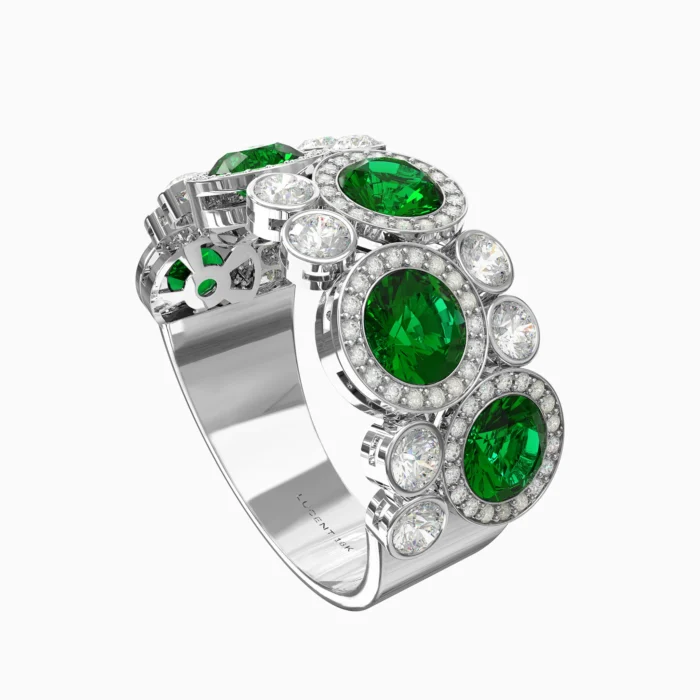 SERAPHINA RING (green garnet demantoid) - Lucentset